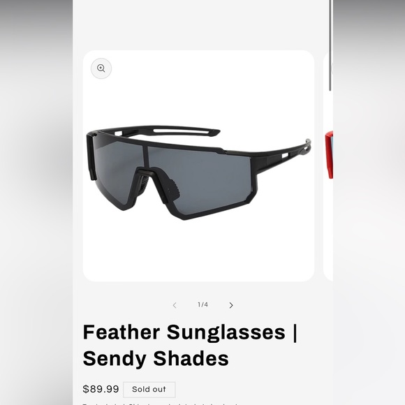 Sendy Shades Accessories Sendy Shades Feather Sunglasses Black New Never Worn Poshmark